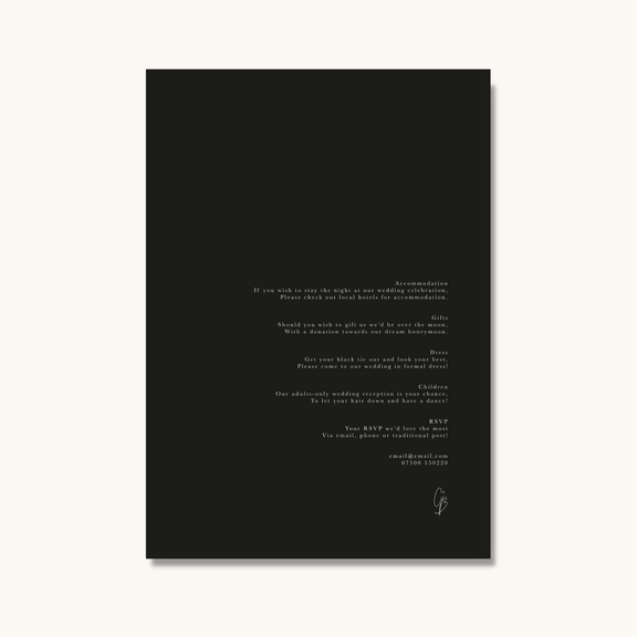 Classic Personalised Poetry Wedding Invitations – www.wrdit.com