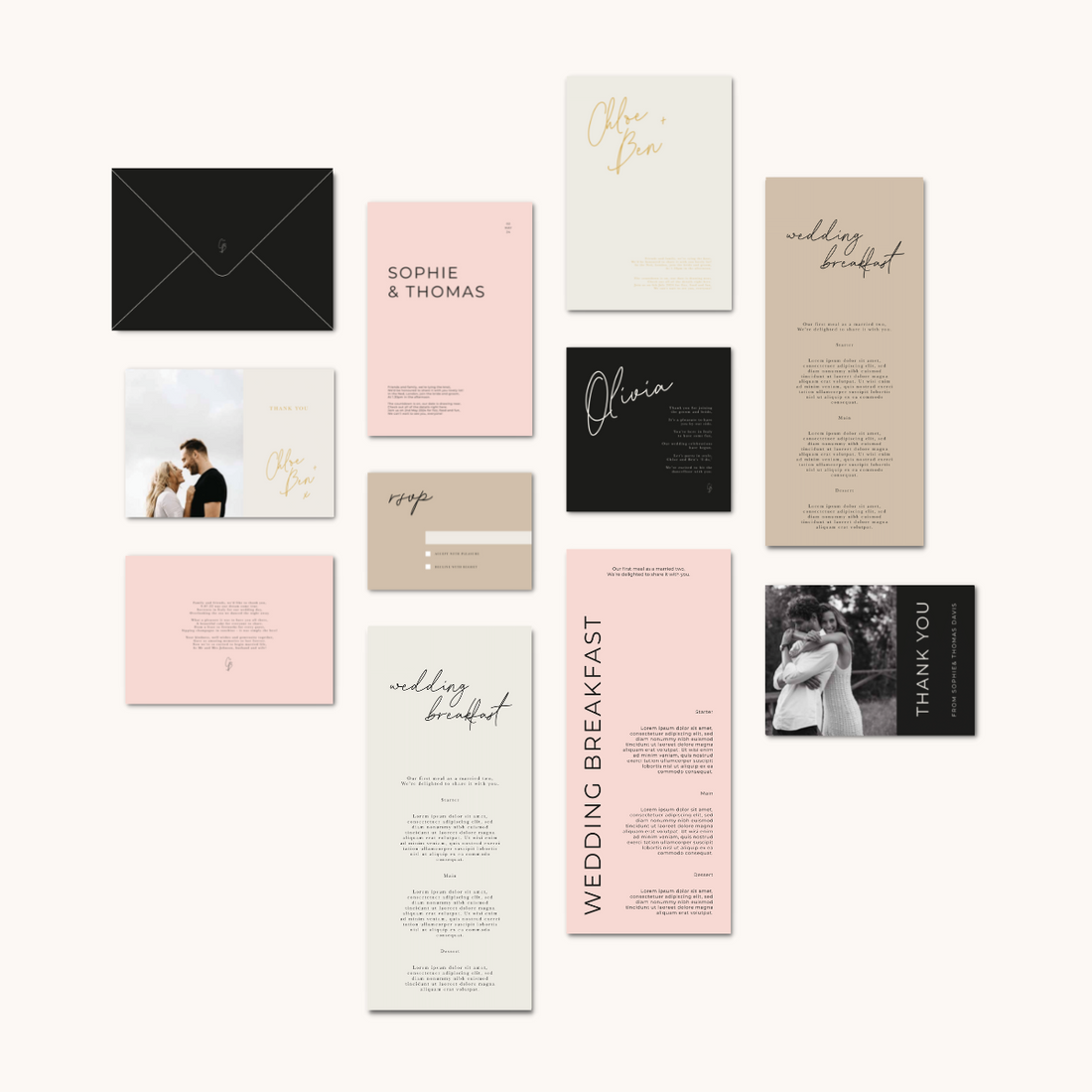 Wedding Stationery Sample Pack – www.wrdit.com
